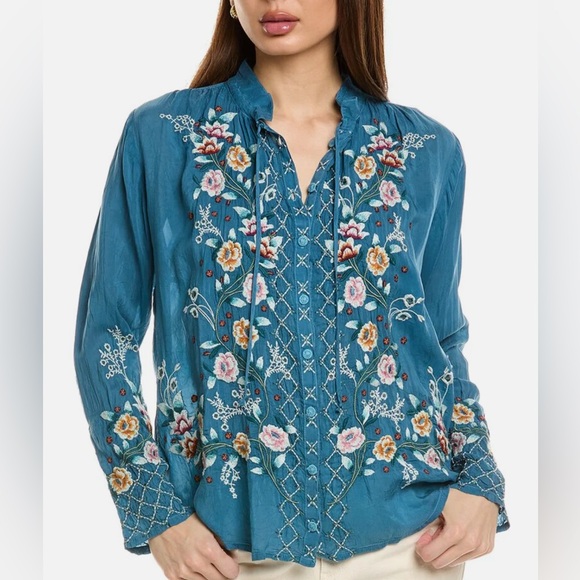 Johnny Was | Tops | Johnny Was Fargo Blouse New With Tags | Poshmark